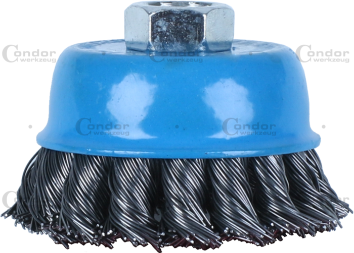 Wire Cup Brush Braided 65mm = 2.6", for angle grinder M14x2 - CONDOR ...
